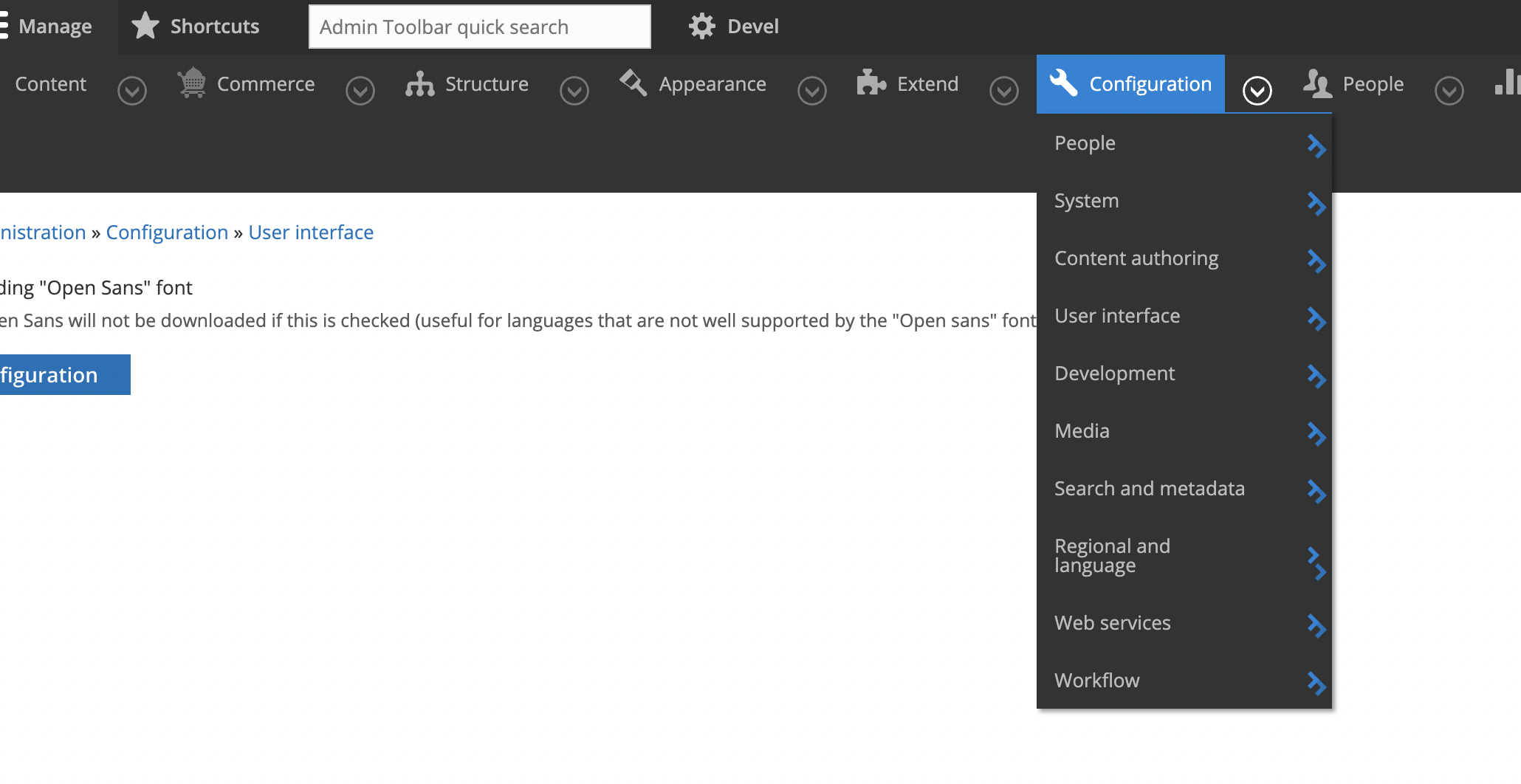 Double Arrow on Hover, when upgrading admin_toolbar to 3.3.2 [#3370611] | Drupal.org